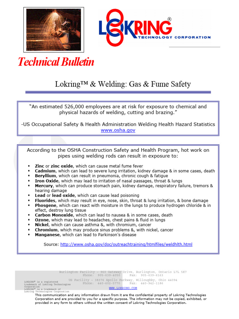 Welding Series Fumes | PDF | Occupational Safety And Health ...