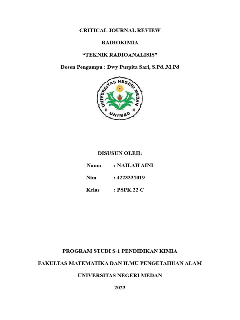 CJR Radiokimia 2 | PDF