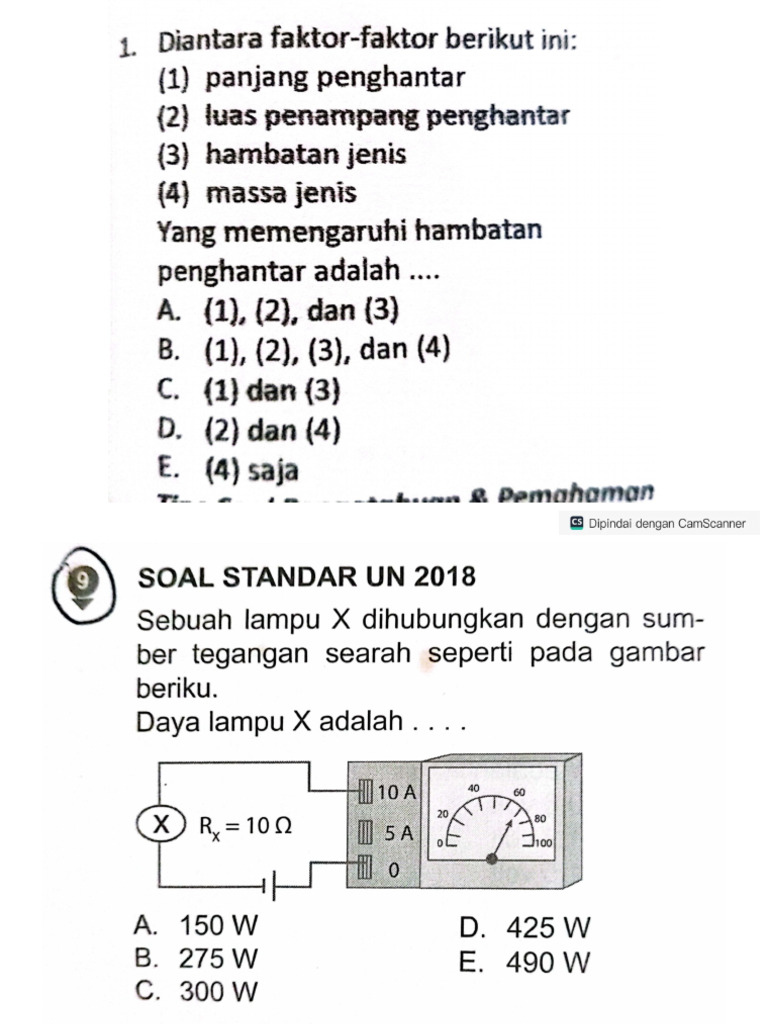 Soala Listrik Dinamis | PDF