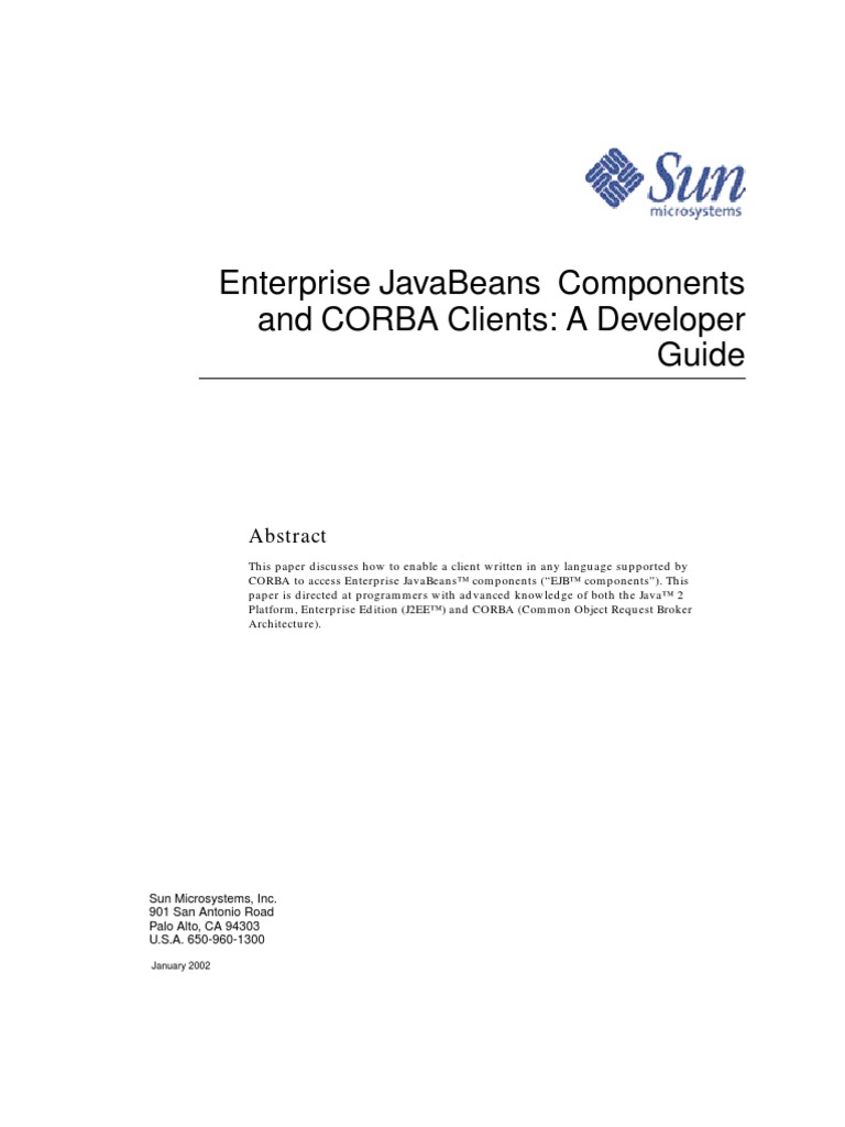 EJB Dev Guide | PDF | Enterprise Java Beans | Common Object Request Broker Architecture