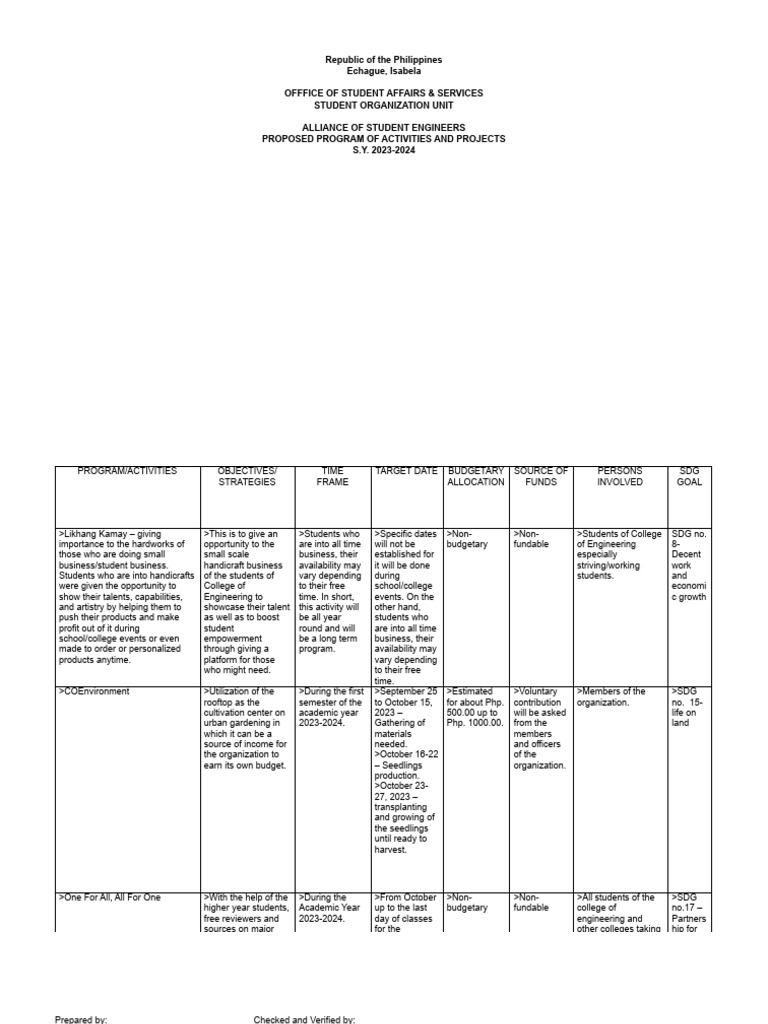 Action Plan ASE | PDF