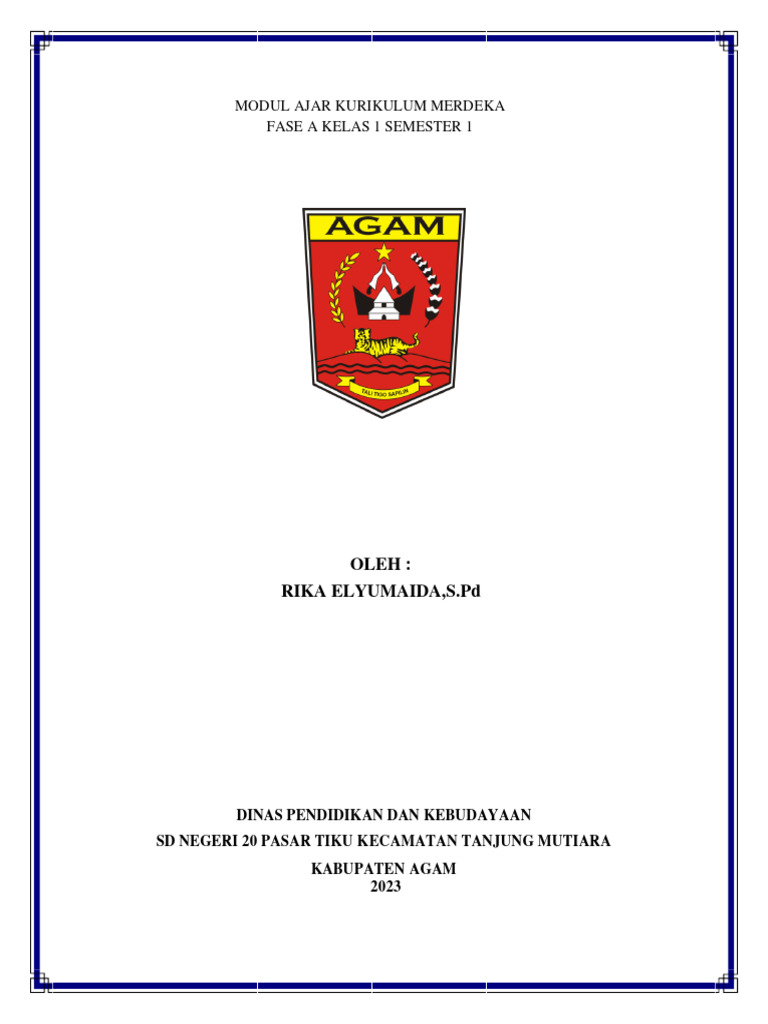 Modul Ajar Matematika Kelas 1 | PDF | Kesehatan Holistik