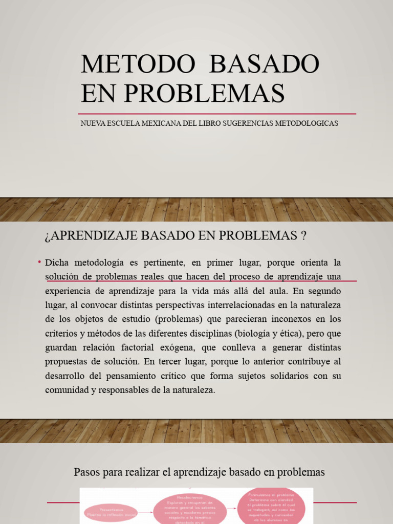 Aprendizaje Basado en Problemas en Educación | PDF | Aprendizaje ...