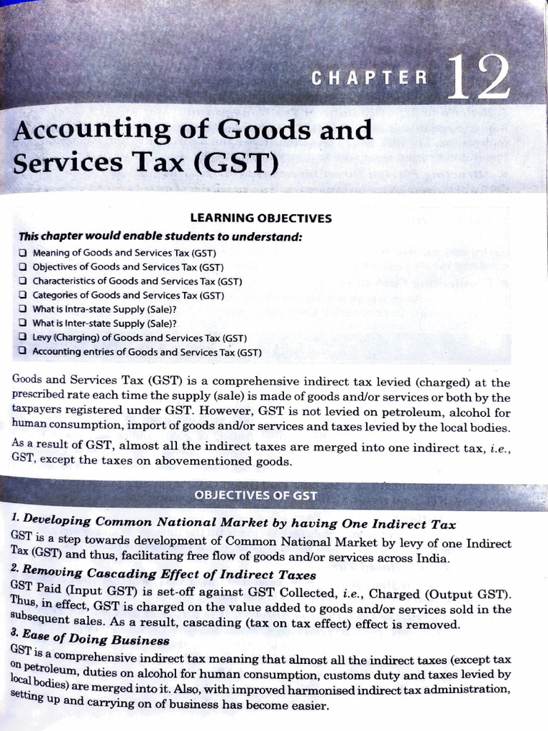 Accounts... Accounting For GST | PDF