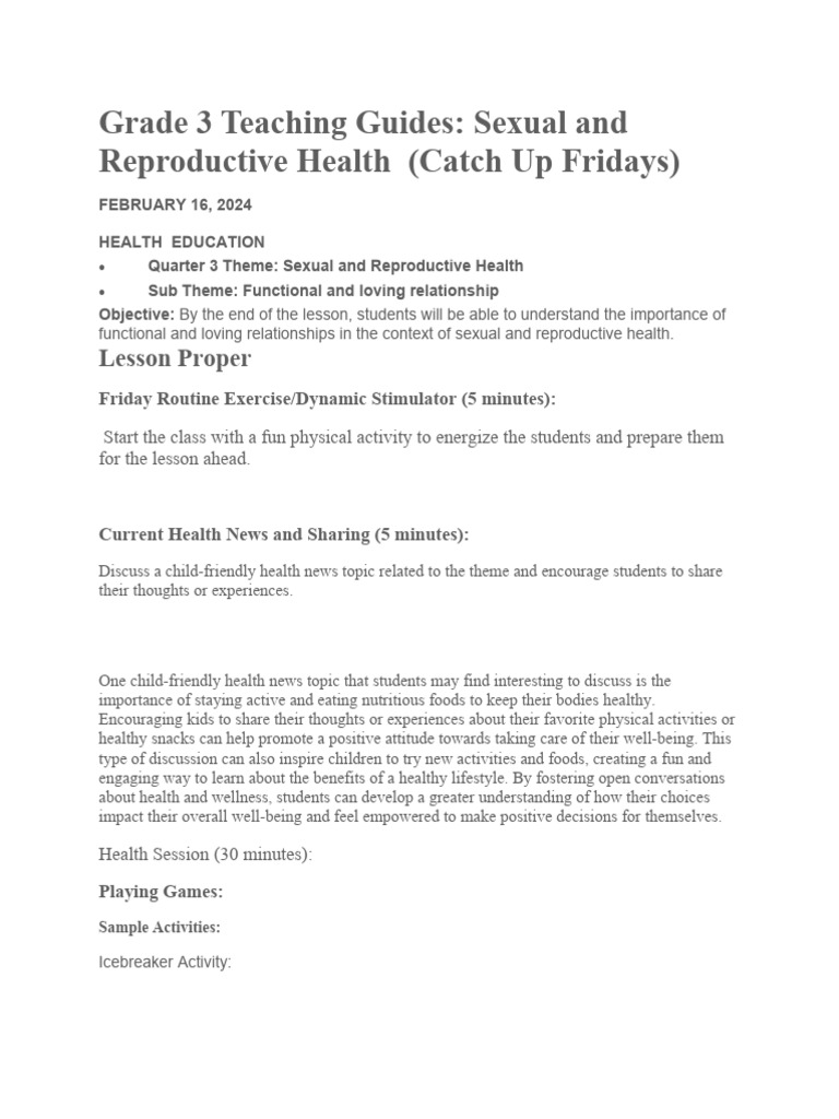 Grade 3 Teaching Guides | PDF | Psychological Concepts | Human ...