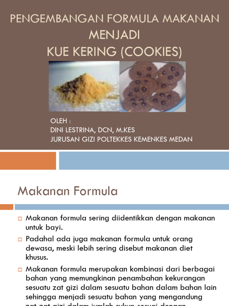 Cookies Fungsional dan Formula | PDF