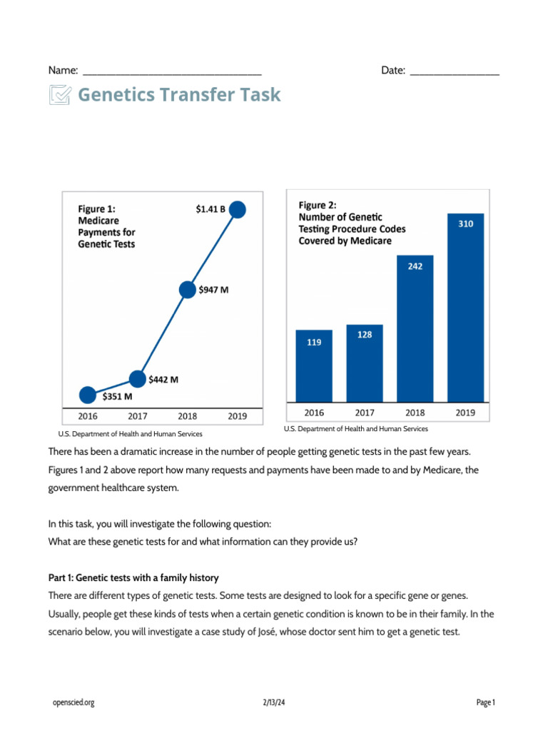 B.3 Lesson 10 Assessment Genetics Transfer Task | PDF | Genetics ...