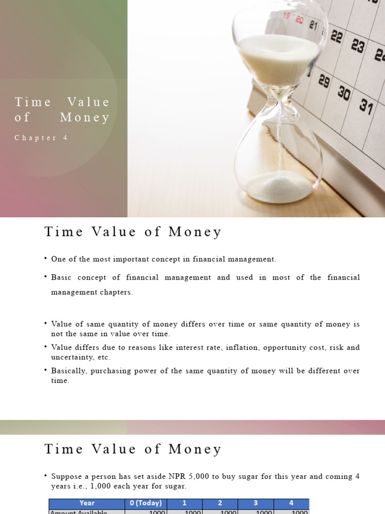 Time Value of Money | PDF | Present Value | Investing