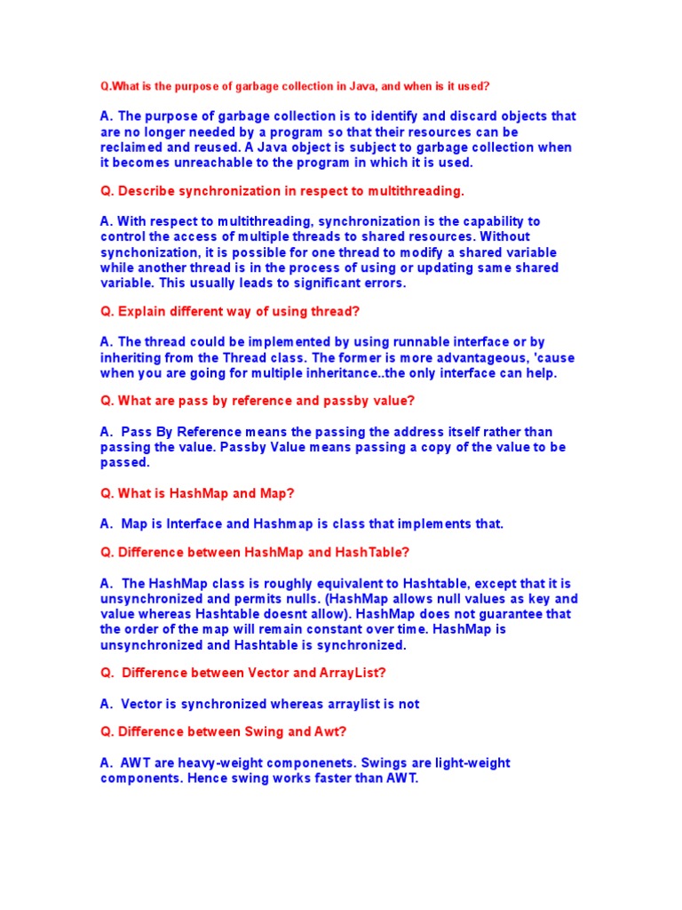 Java Faqs Pdf Class Computer Programming Method Computer