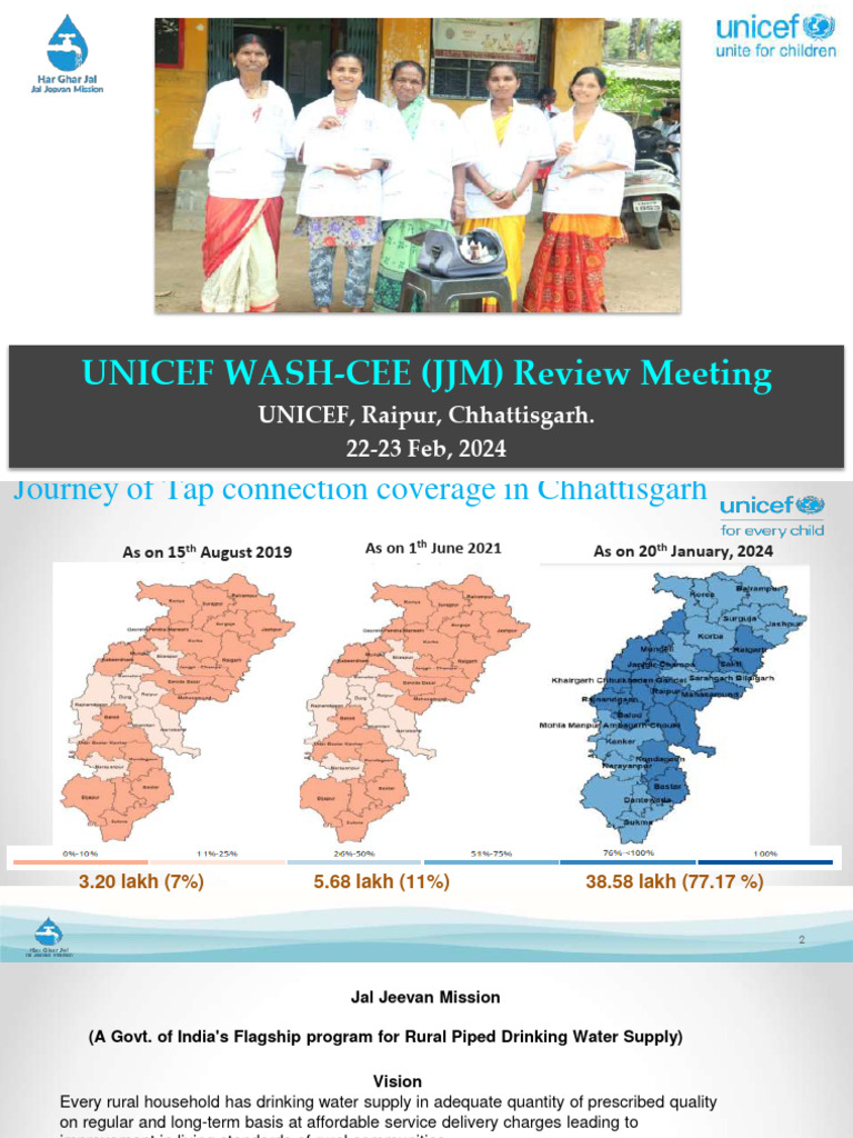 JJM Progress Review in Chhattisgarh | PDF | Drinking Water | Water Supply