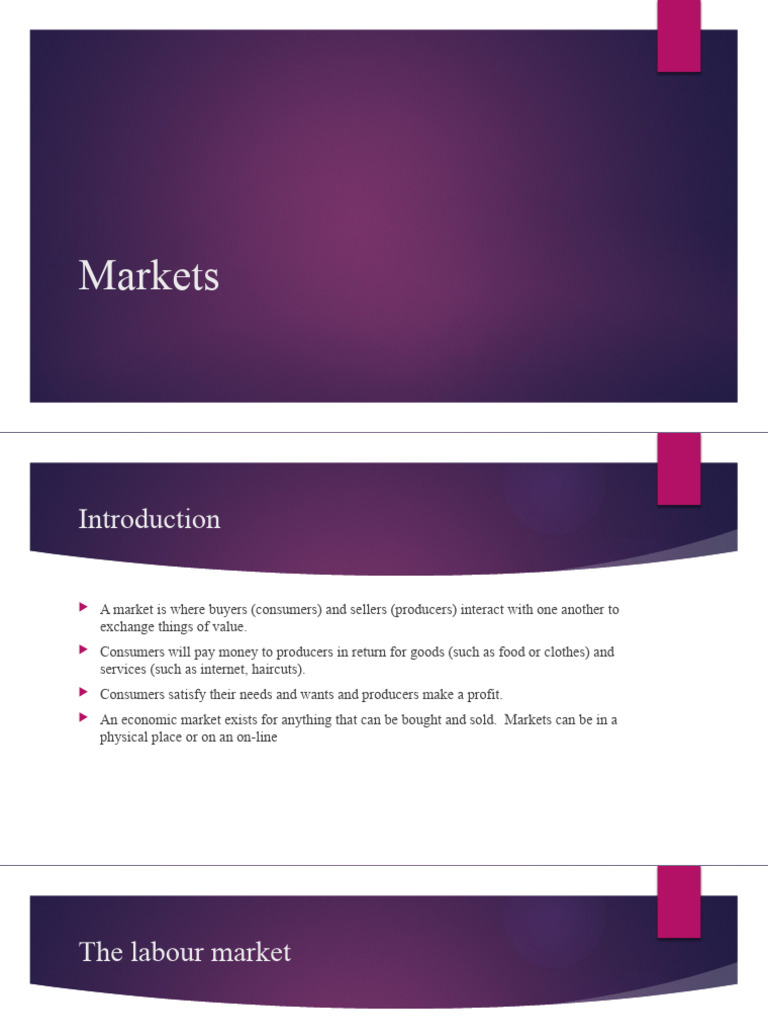 Understanding Economic Markets Explained | PDF