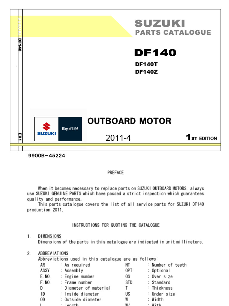 DF140 2011 | PDF | Fuel Injection | Machines