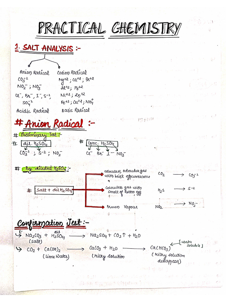 Practical Chemistry | PDF