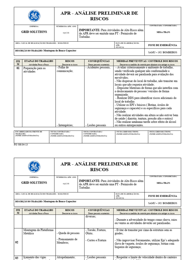 APR 037 - Montagem Do Banco Capacitor | PDF