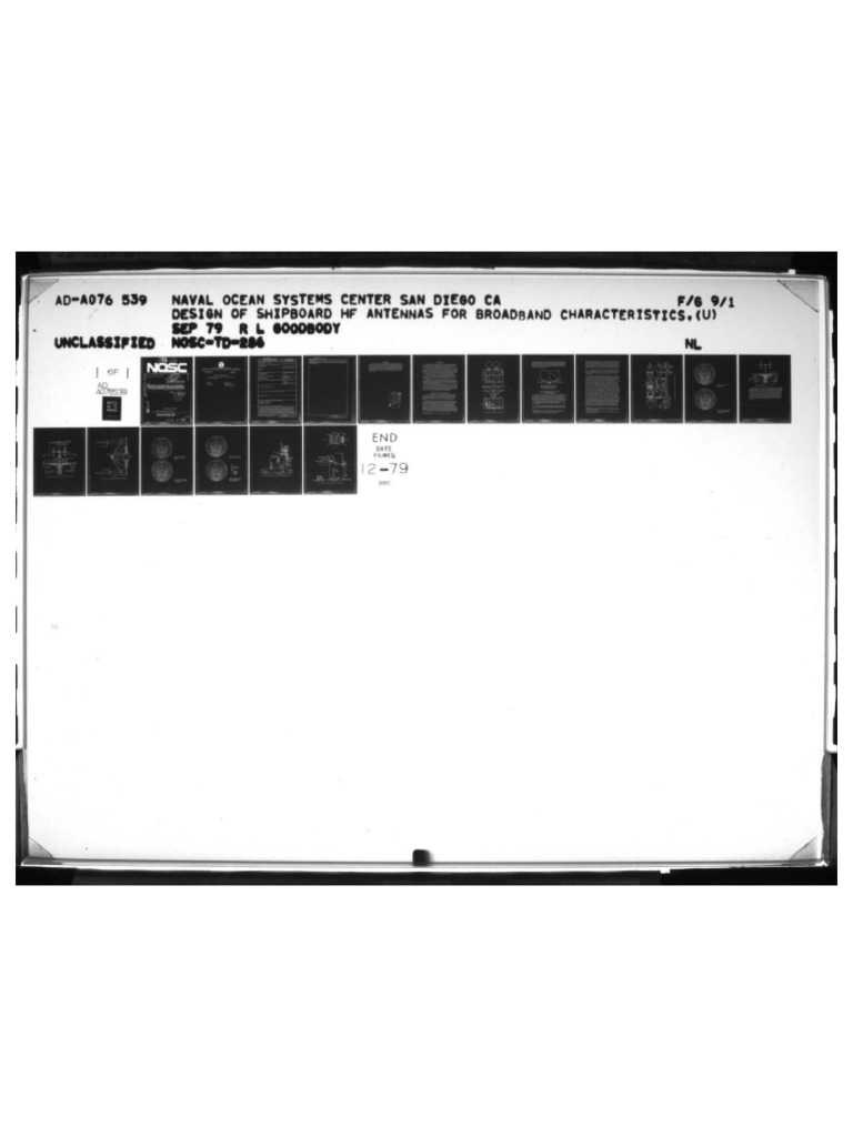 Design of Shipboard HF Antennas For Broadband Characteristic - 1973 ...