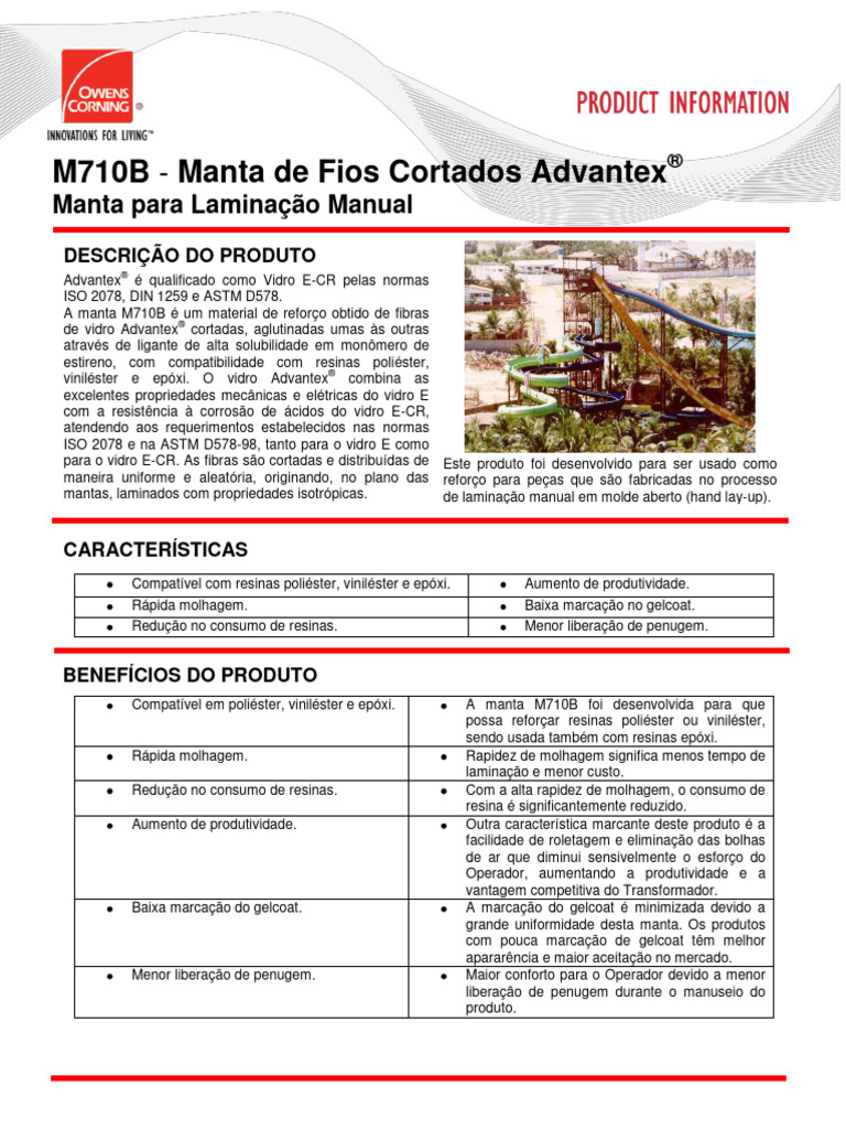 Manta de Fibra - Advantex 2 | PDF