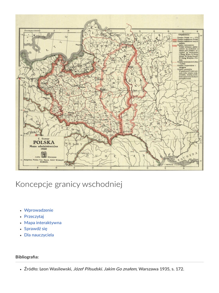 Koncepcje Granicy Wschodniej | PDF
