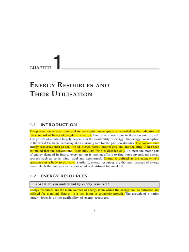 Non Conventional Energy Resources | PDF Non Conventional Energy Resources | PDF