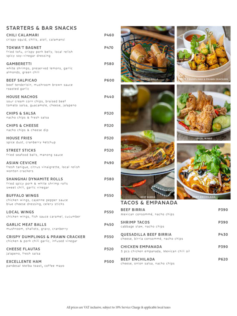 TBI Menu 9 Spoons Sky Deck 2023 | PDF | Sauce | French Fries