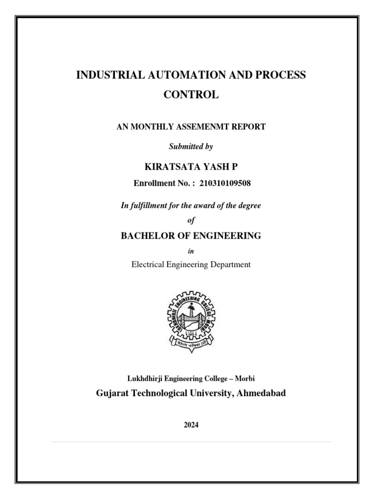 Yash | PDF | Programmable Logic Controller | Systems Theory