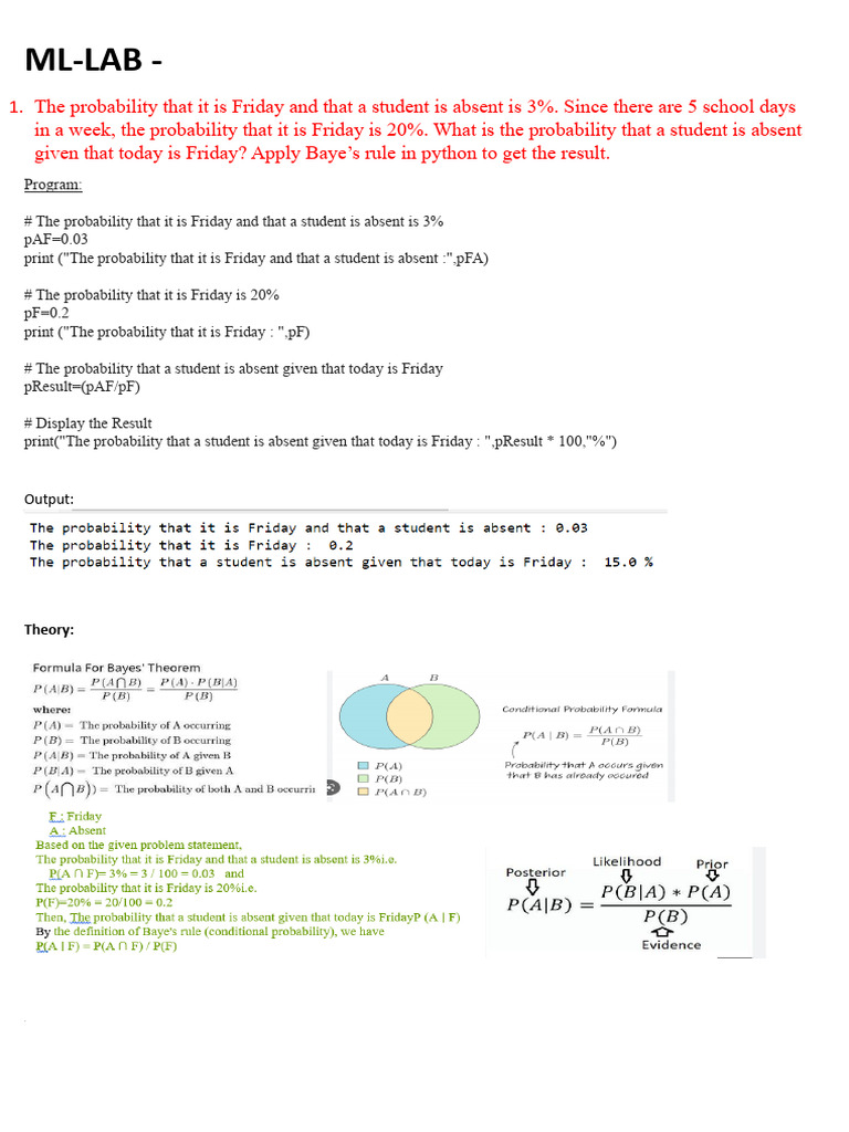 ML - Lab - 1 J2 | PDF | Databases | My Sql