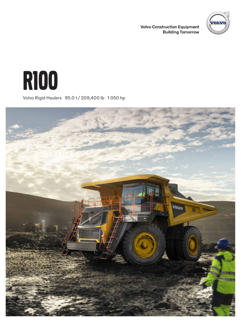 Volvo Rigid Haulers 95.0 T / 209,400 LB 1 050 HP | PDF | Truck | Brake