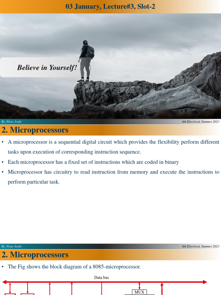 Overview of Microprocessor Functions | PDF | Central Processing Unit | Microprocessor