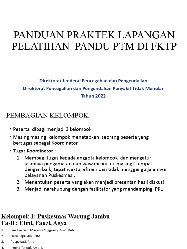 2022 - Panduan Praktek Lapangan Pandu | PDF
