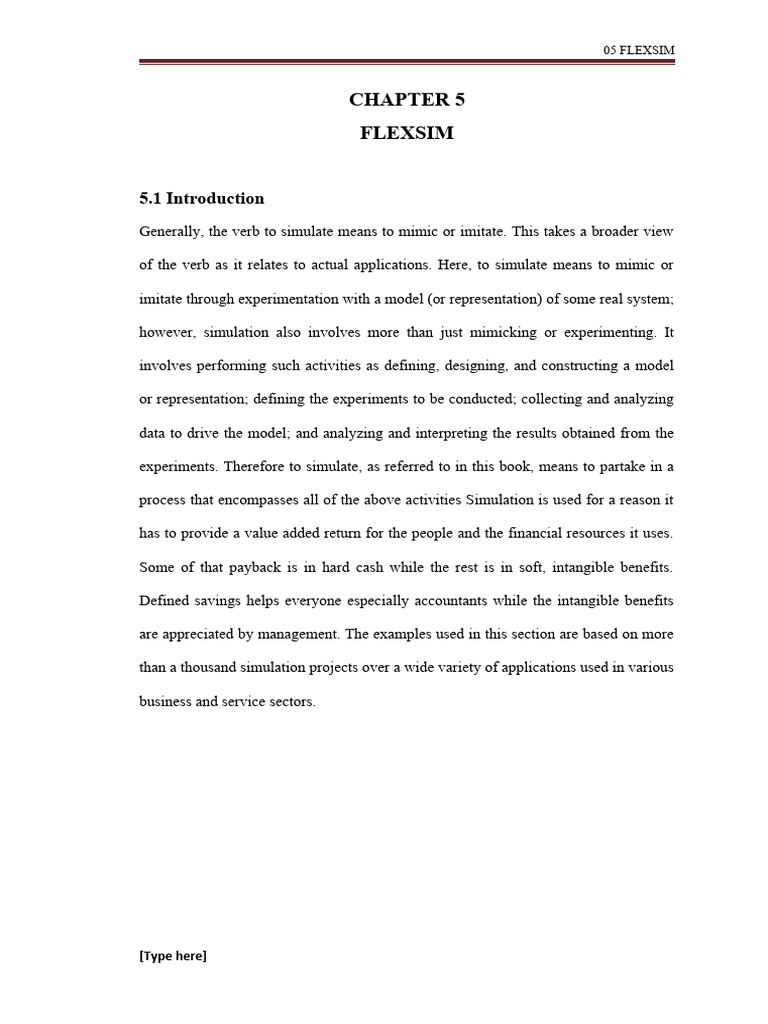 CH 05 FlexSim | PDF | Simulation | System