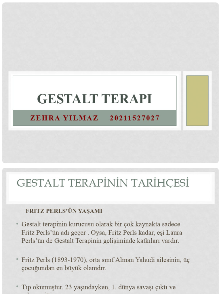 Gestalt Terapi | PDF