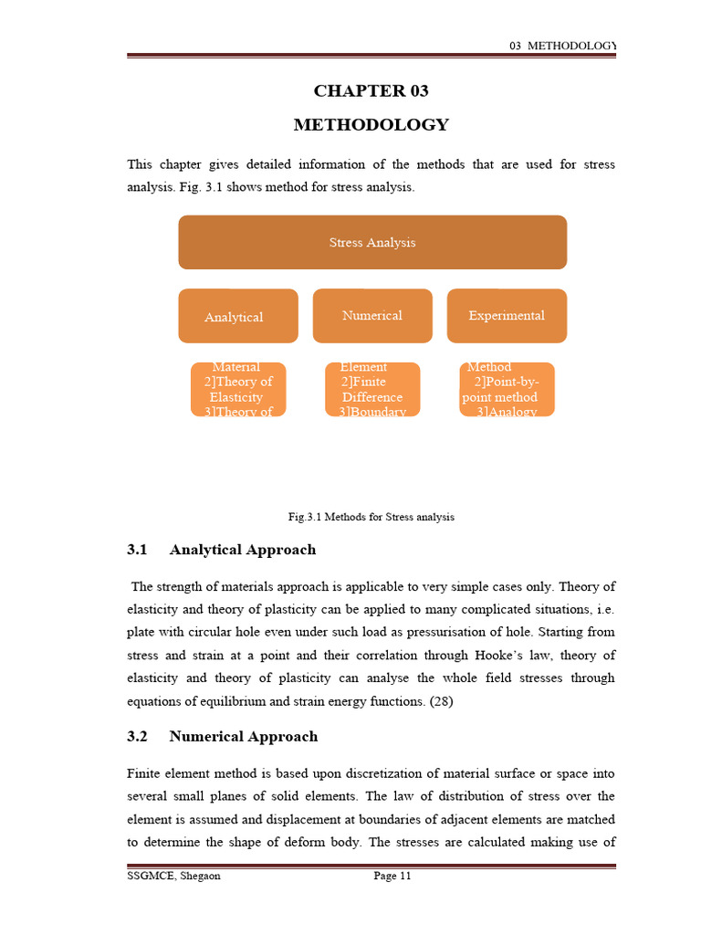 Chapter 3 Methodology | PDF | Stress (Mechanics) | Stress–Strain Analysis