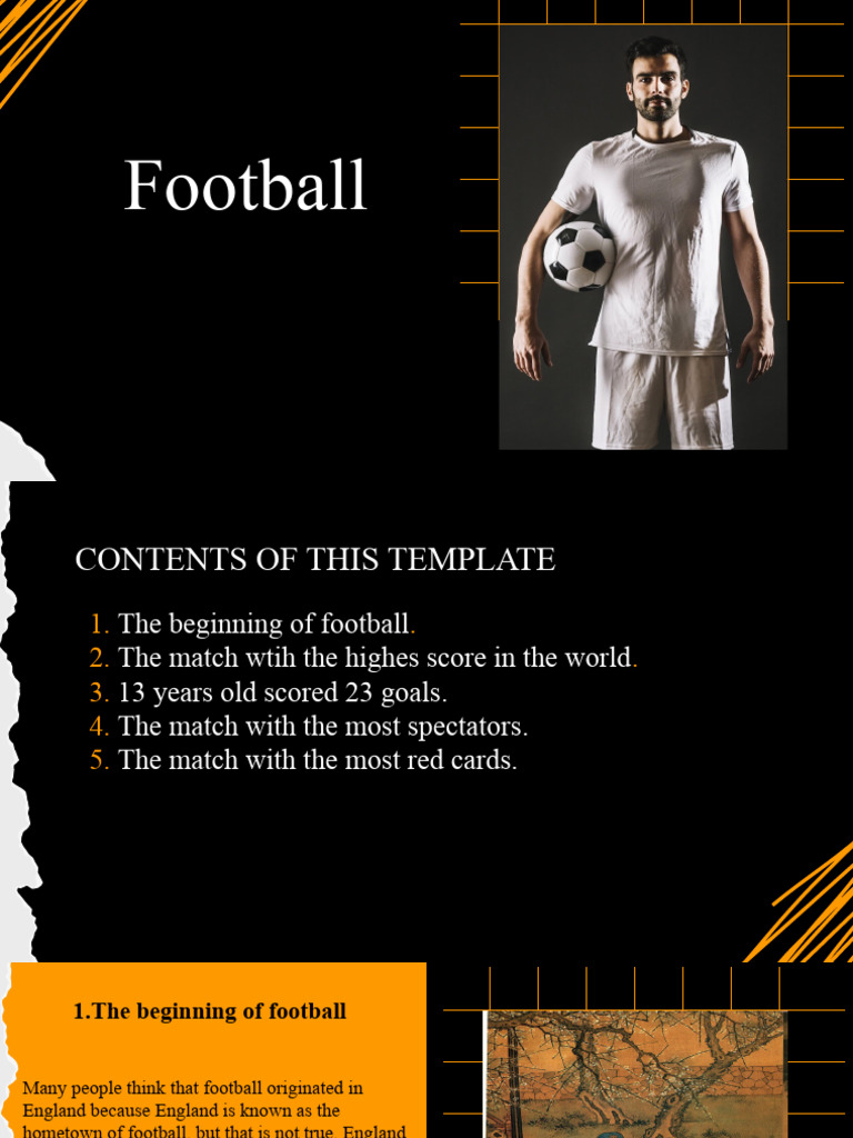 Soccer Player Portfolio by Slidesgo | PDF