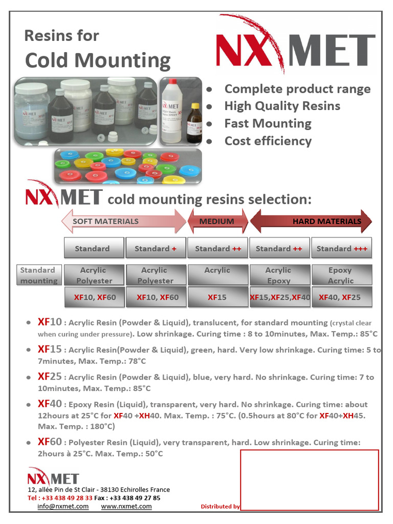 Cold Mounting Resins | PDF
