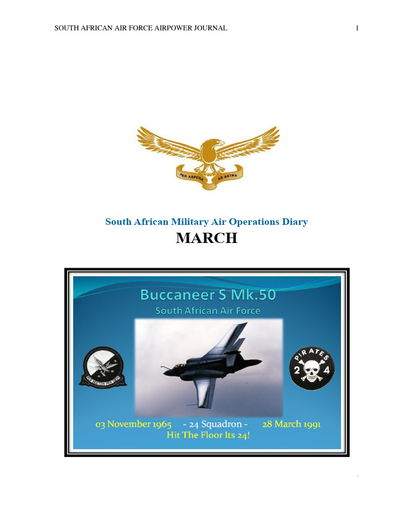 South African Air Force History Operations Diary March | PDF | Military ...