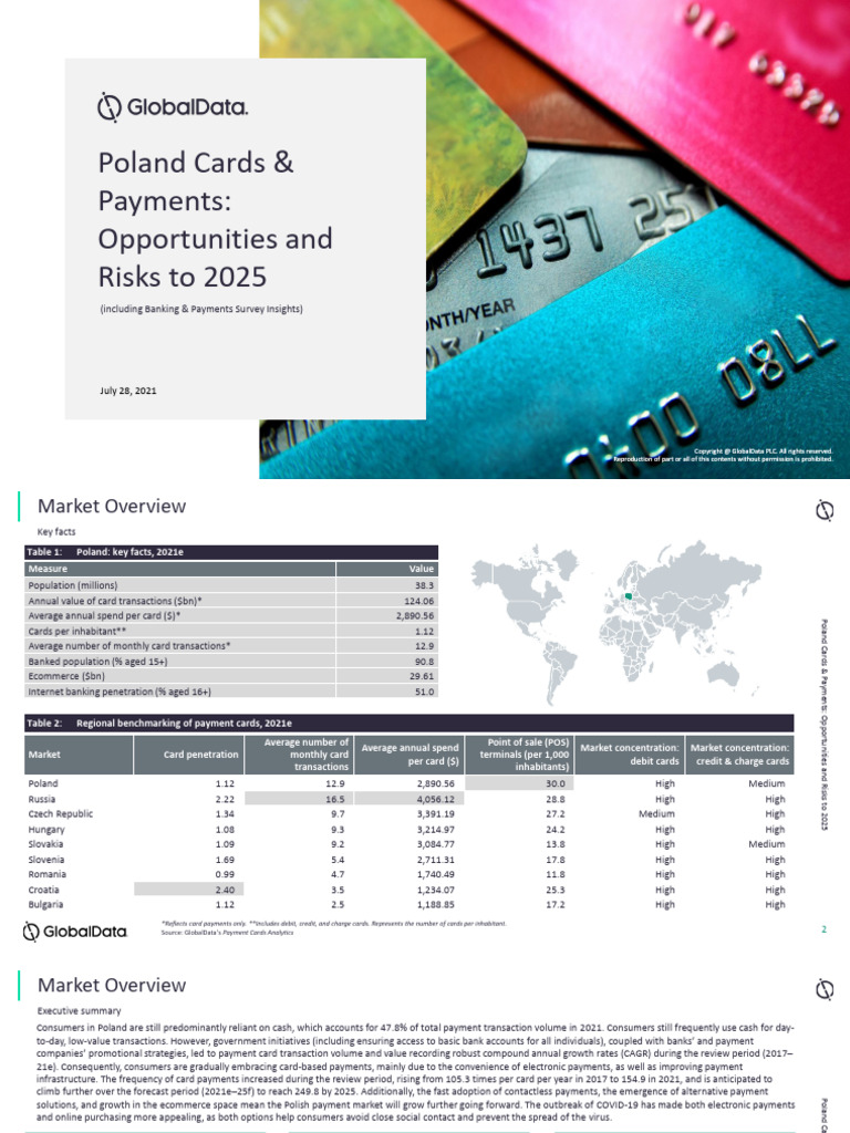 Poland Cards and Payemnts Till 2025 | PDF | Debit Card | Credit Card