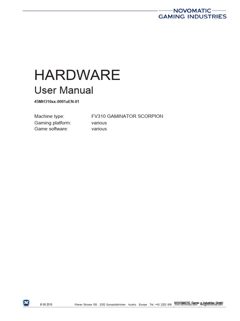 Manual Hardware HW FV-310-F2 | PDF | Computing | Computer Science