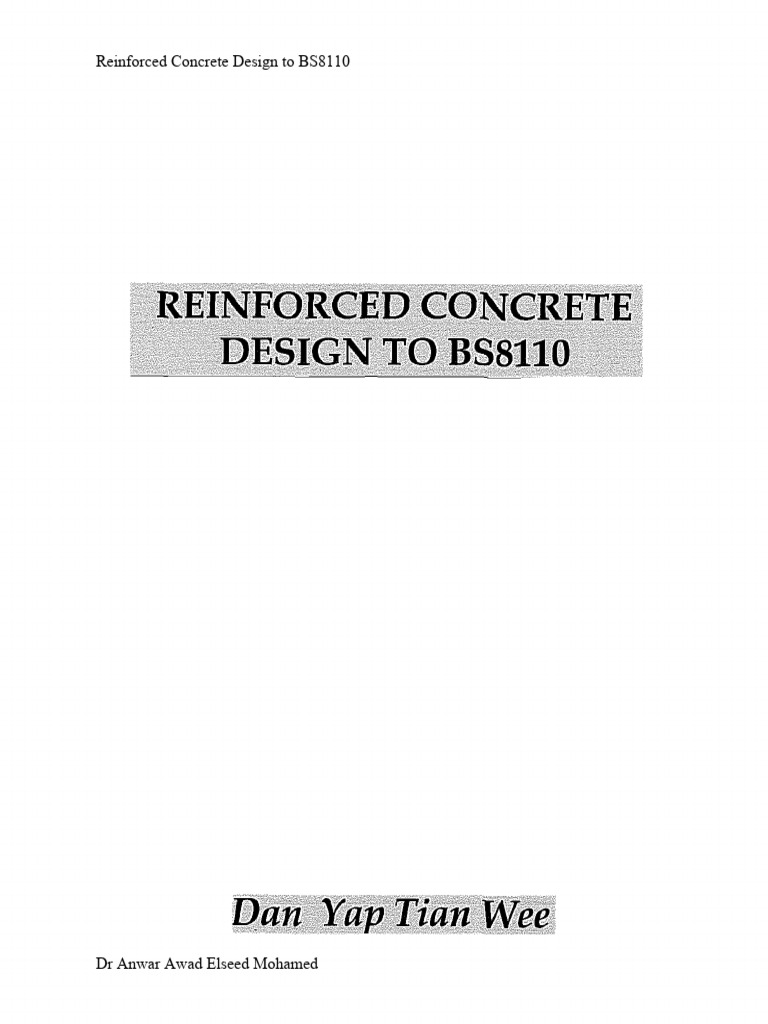 BS8110 Reinforced Concrete Design Guide | PDF | Concrete | Reinforced ...