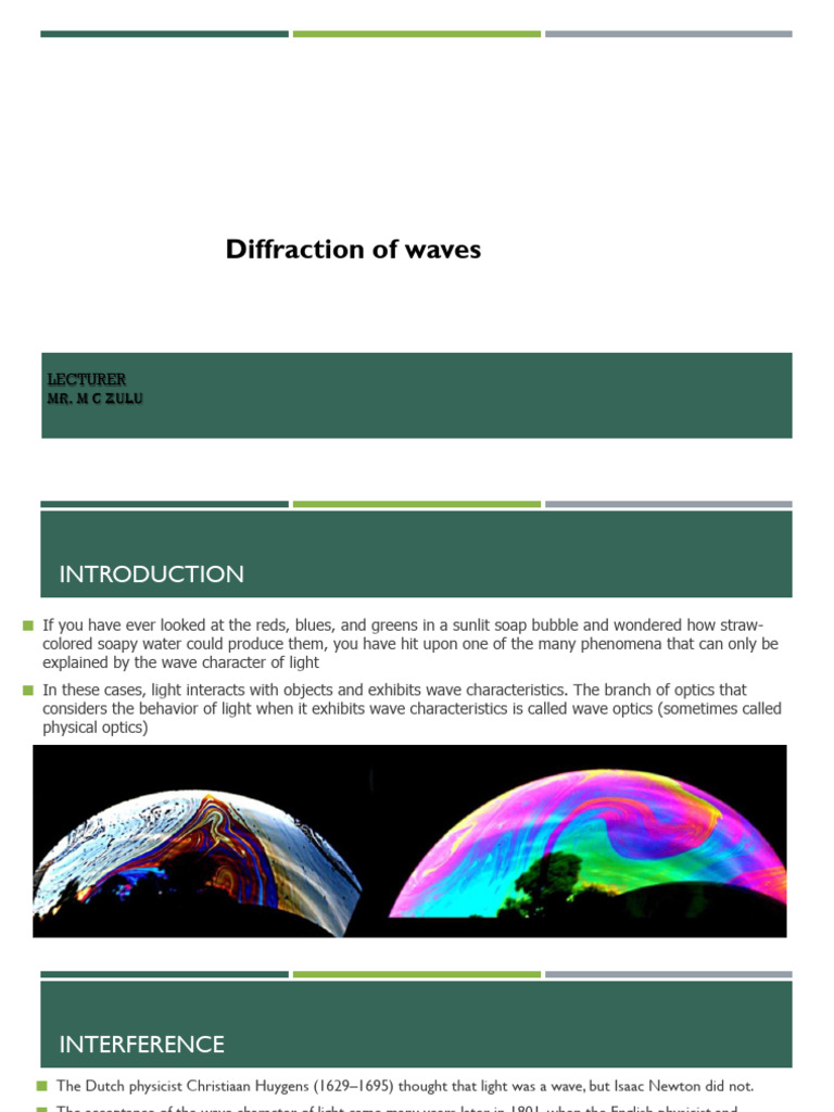 Lecture 1-2 | Download Free PDF | Diffraction | Wavelength