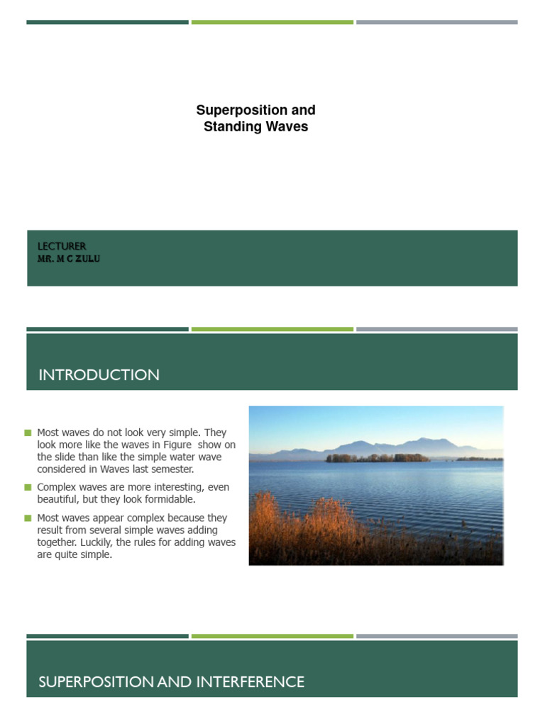 Lecture 1 Part 1 | Download Free PDF | Resonance | Waves Lecture 1 Part 1 | Download Free PDF | Resonance | Waves