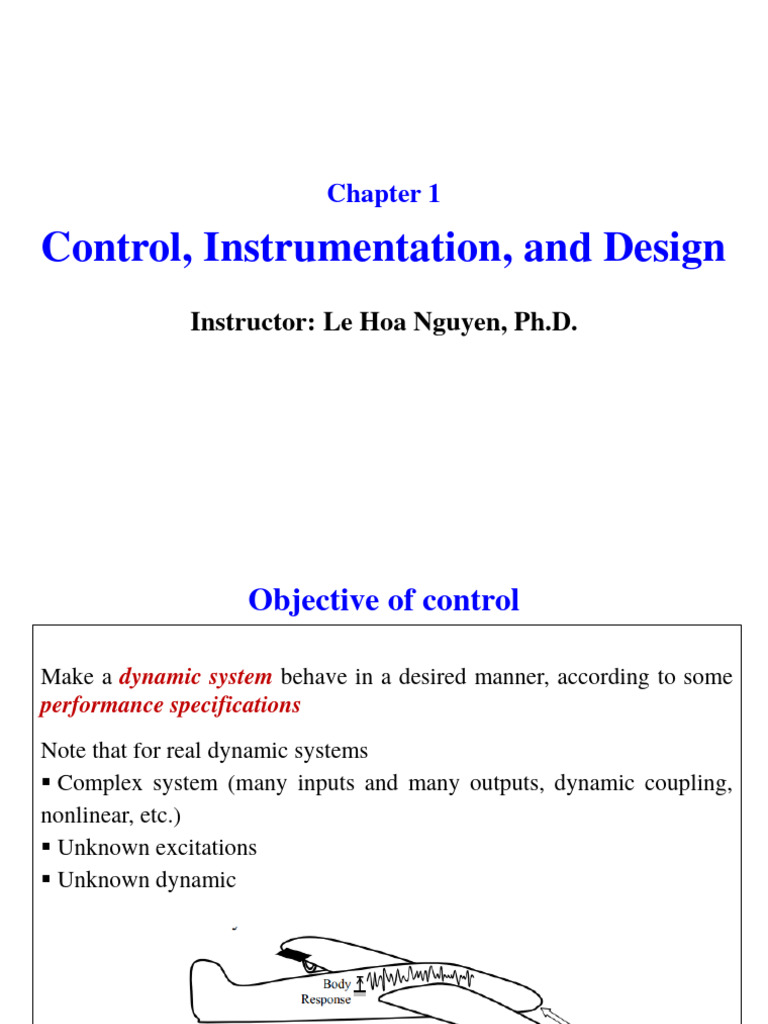 Chapter 1 - Control, Instrumentation, and Design | PDF | Actuator | Sensor