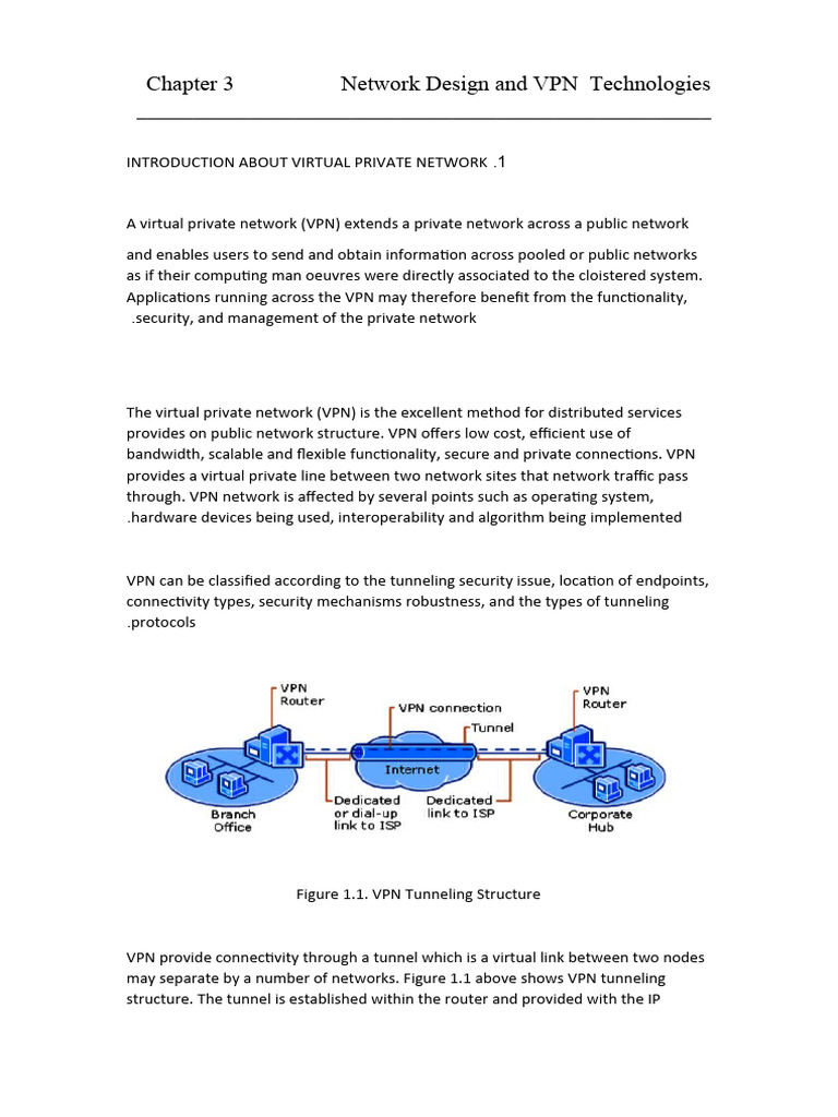 Chapter 3 Network Design and VPN Technologies | PDF | Virtual Private Network | Computer Network