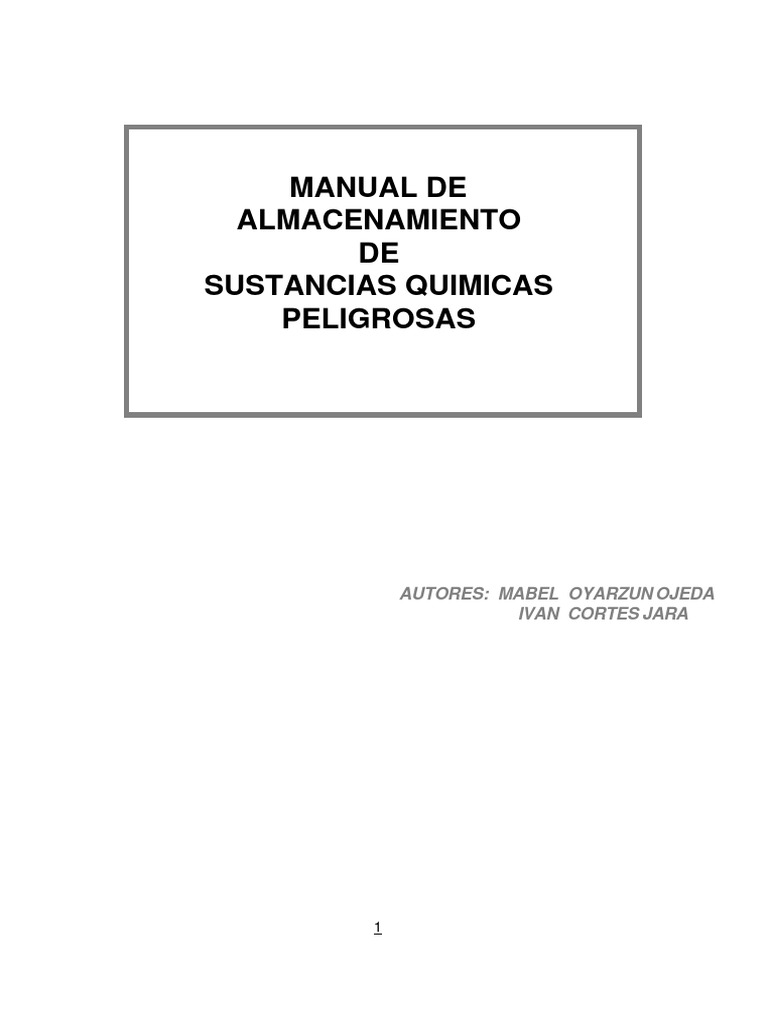 Manual de Almacenamiento de Sustancias Q | PDF | Sistema de rociadores contra incendios ...