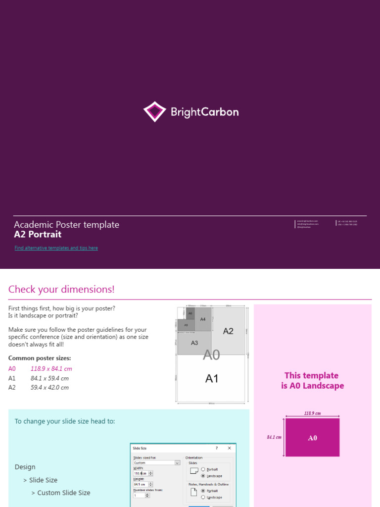 Academic Research Poster Template Landscape A0 - DESIGN | PDF | Life ...
