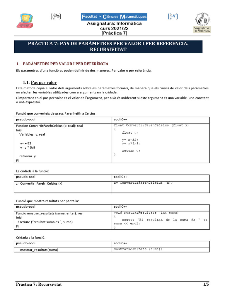 Practica 07 2022 Teoria Val | PDF