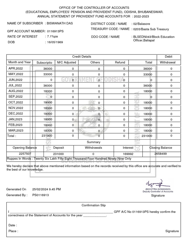 Account Slip 0116913 PS | PDF | Debits And Credits | Personal Finance