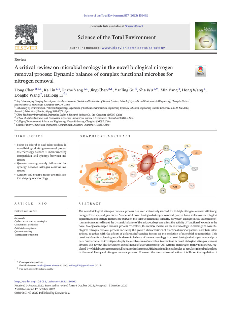 Chen Et Al 2023 | PDF | Chemistry | Microbiology Chen Et Al 2023 | PDF | Chemistry | Microbiology