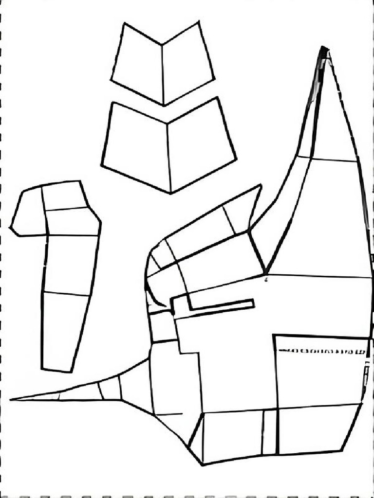 Batman Beyond Helmet Template | PDF