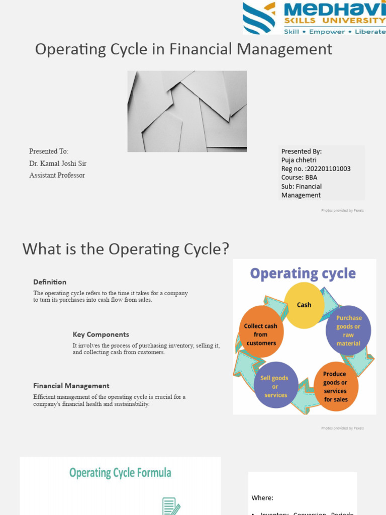 Operating Cycle in Financial Management | PDF | Inventory | Working Capital