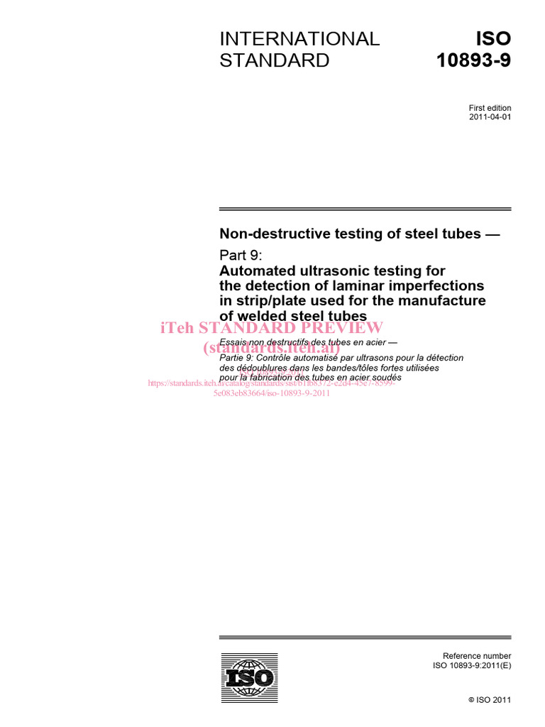 Iso 10893 9 2011 | PDF