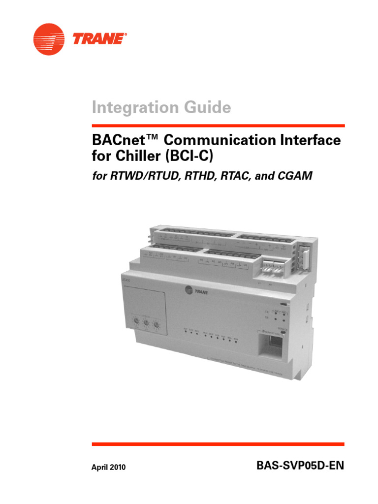 BAS-SVP-05D, BCI Integration Guide For RTWD, RTUD, RTHD, RTAC, CGAM ...